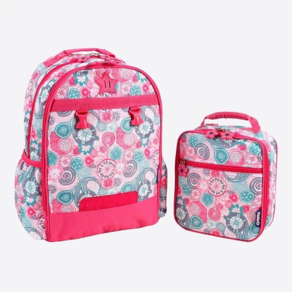 J WORLD Duet Kids Backpack & Lunch Box Set - Raspberry | Maysharp ...